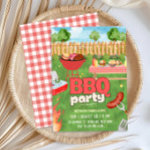 BBQ Party Summer Cookout Invitation | Zazzle