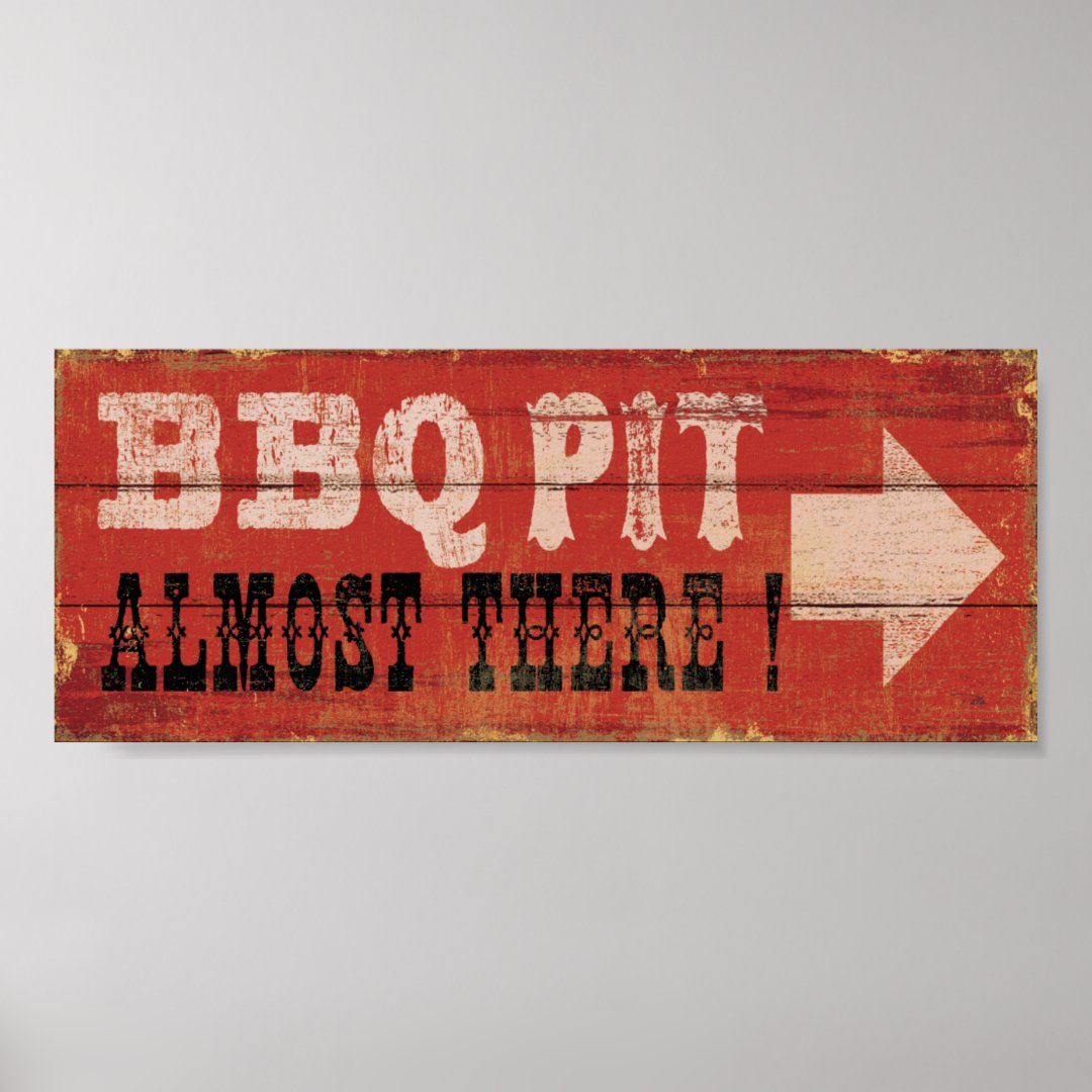 BBQ Pit Poster | Zazzle
