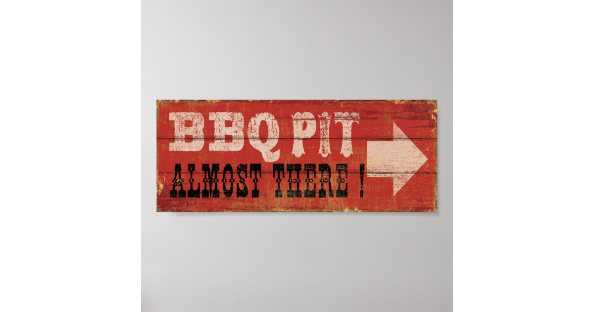 BBQ Pit Poster | Zazzle