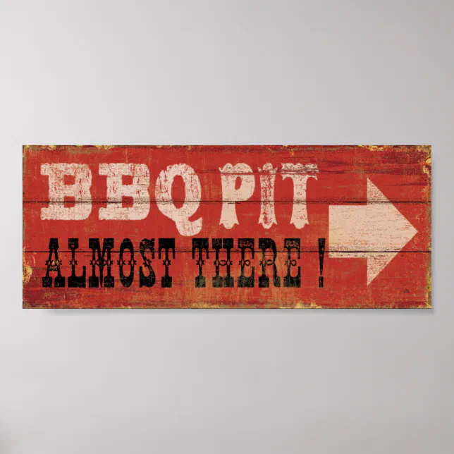 BBQ Pit Poster | Zazzle