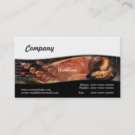 BBQ Recipes Business Card | Zazzle.com