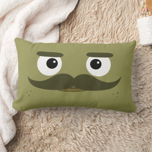 BBSS Moustachios #1 Pillow (21"x13") | Zazzle