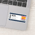 BCN Barcelona Boarding Pass - Spain Ticket Sticker | Zazzle