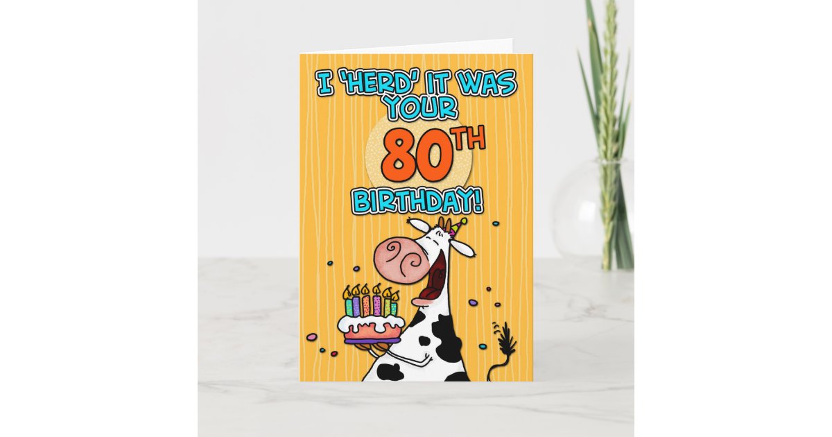 bd cow - 80 card | Zazzle