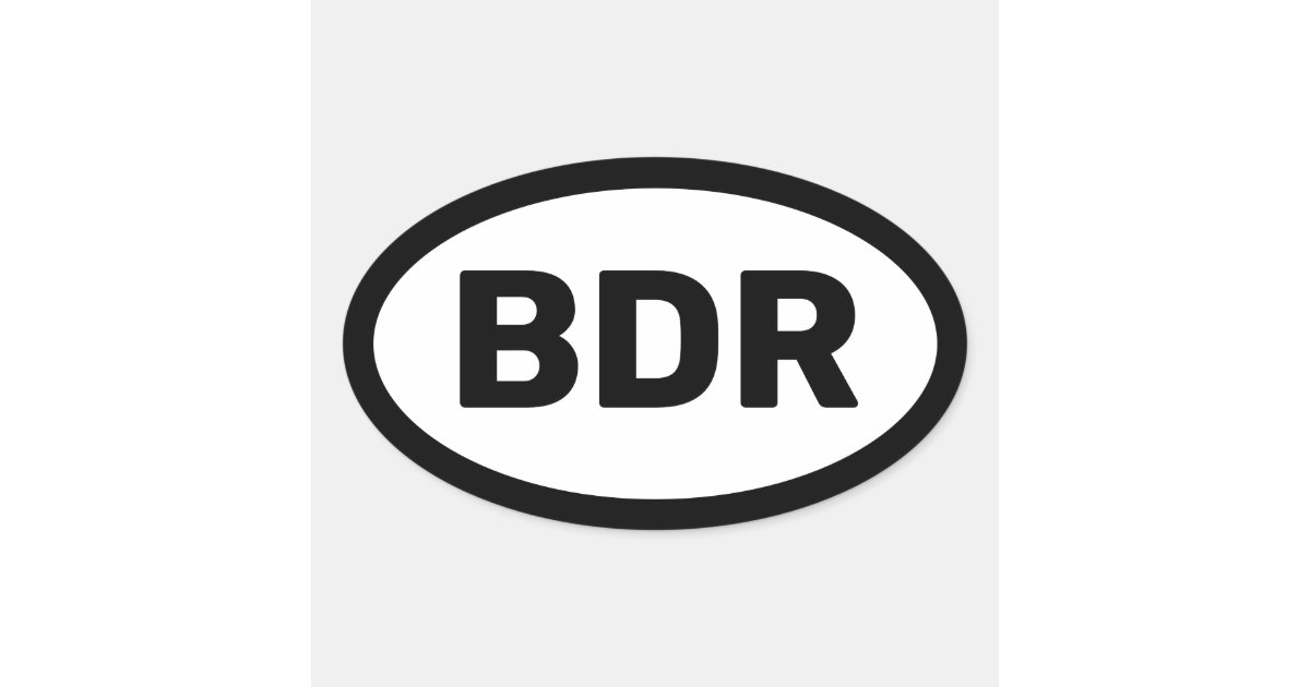 BDR Car Sticker | Zazzle