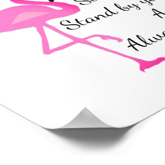 Be a Flamingo Poster | Zazzle