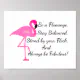 Be a Flamingo Poster | Zazzle