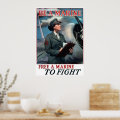 Be A Marine - Free A Marine To Fight Poster | Zazzle