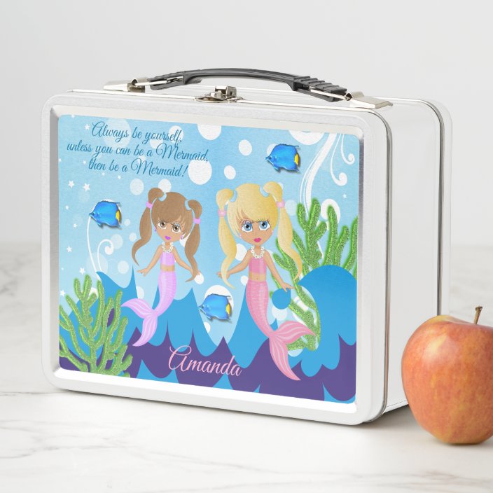 Be a Mermaid Metal Lunch Box | Zazzle.com