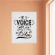 Be A Voice Inspirational Word Art Poster | Zazzle