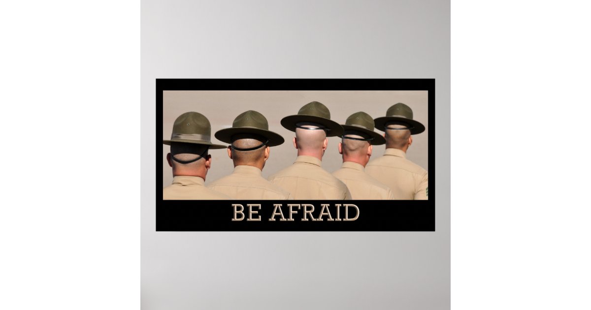 Be Afraid Poster | Zazzle