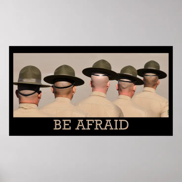 Be Afraid Poster | Zazzle