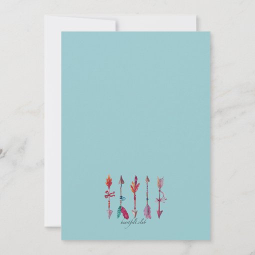 Be Brave Arrow Invitation | Zazzle
