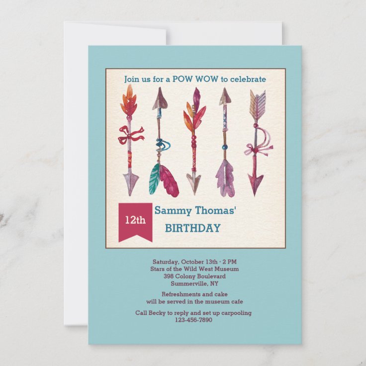 Be Brave Arrow Invitation | Zazzle