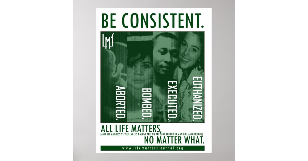 Be Consistent Poster | Zazzle