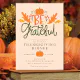 Be Grateful Modern Thanksgiving Invitation | Zazzle