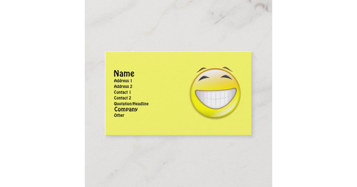 Be Happy Business Card | Zazzle