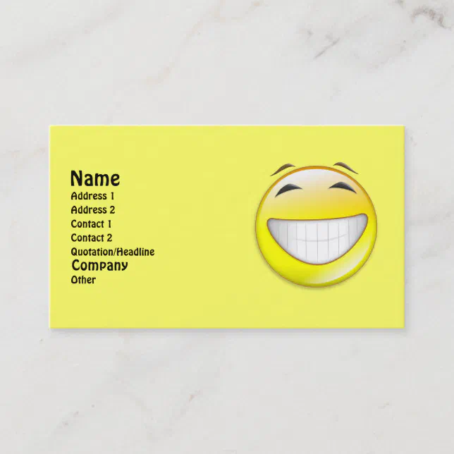 Be Happy Business Card | Zazzle