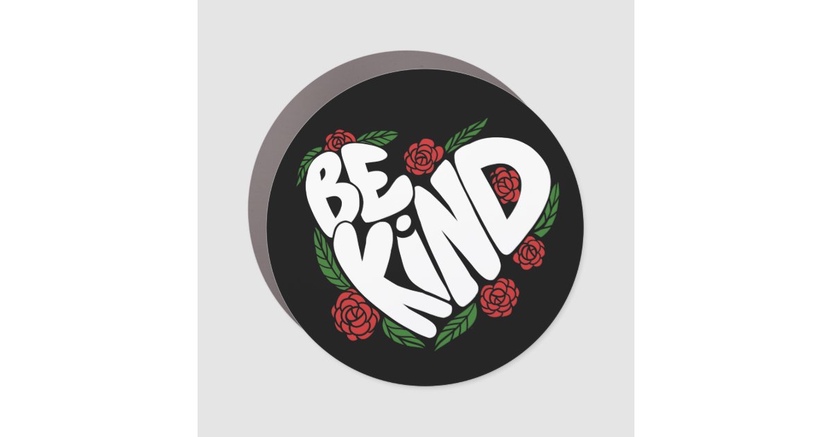 Be Kind Car Magnet | Zazzle