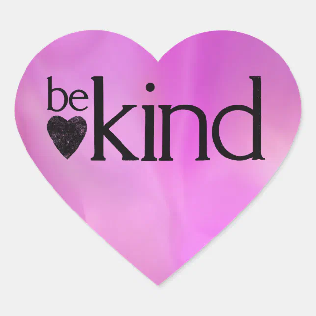 Be Kind motivational stickers | Zazzle