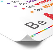 Be Kind Pledge Classroom Anti Bully Campaign Poster | Zazzle