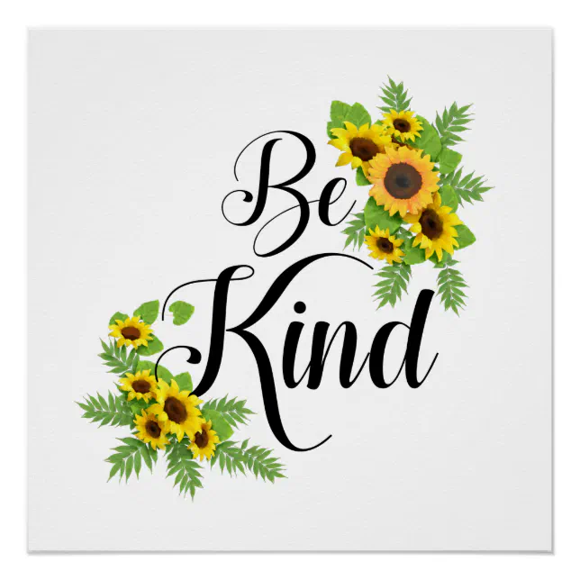 Be Kind Poster | Zazzle