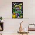 Be Like A Pineapple Printable Poster | Zazzle