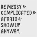 Be Messy Vinyl Stickers | Zazzle