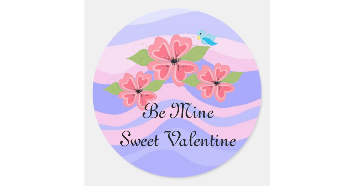 Be Mine Classic Round Sticker | Zazzle