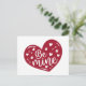 Be mine Heart Cute valentine love holiday postcard | Zazzle
