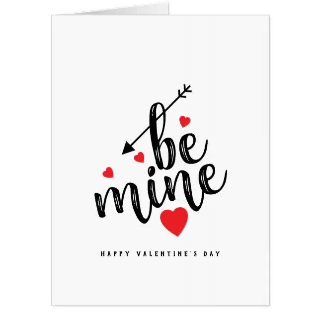 Be Mine. Valentines Day. Card | Zazzle