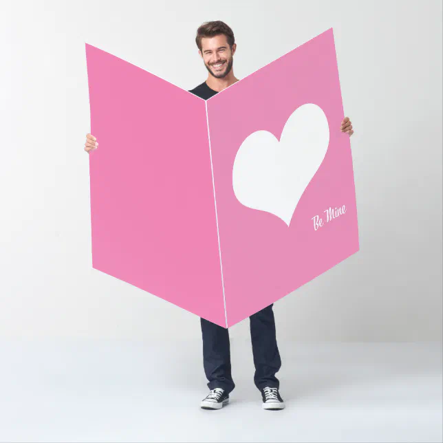 Be Mine - Valentines Day Giant Card | Zazzle