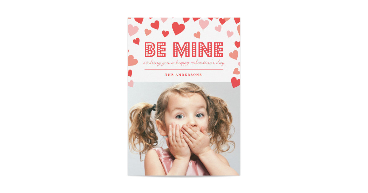 Be Mine - Valentine's Day Photo Card | Zazzle