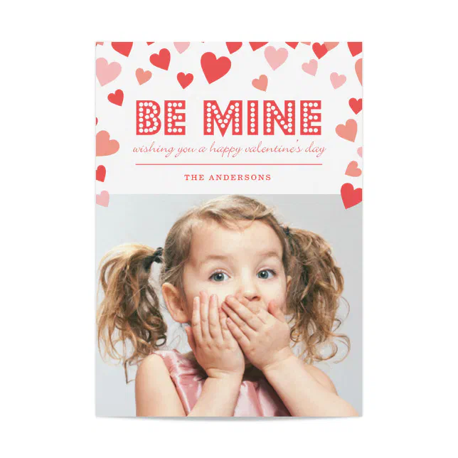 Be Mine - Valentine's Day Photo Card | Zazzle