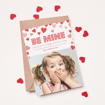 Be Mine - Valentine's Day Photo Card | Zazzle