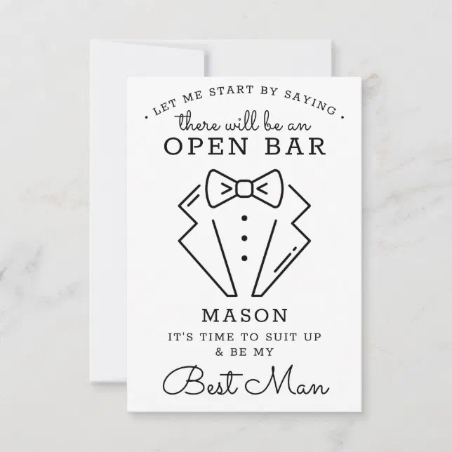 Be My Best Man Card - Funny | Zazzle