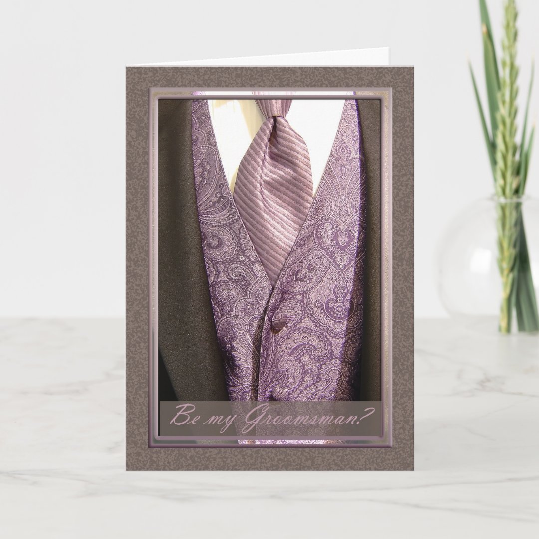 Be my Groomsman? Wedding Groomsman Invitation | Zazzle