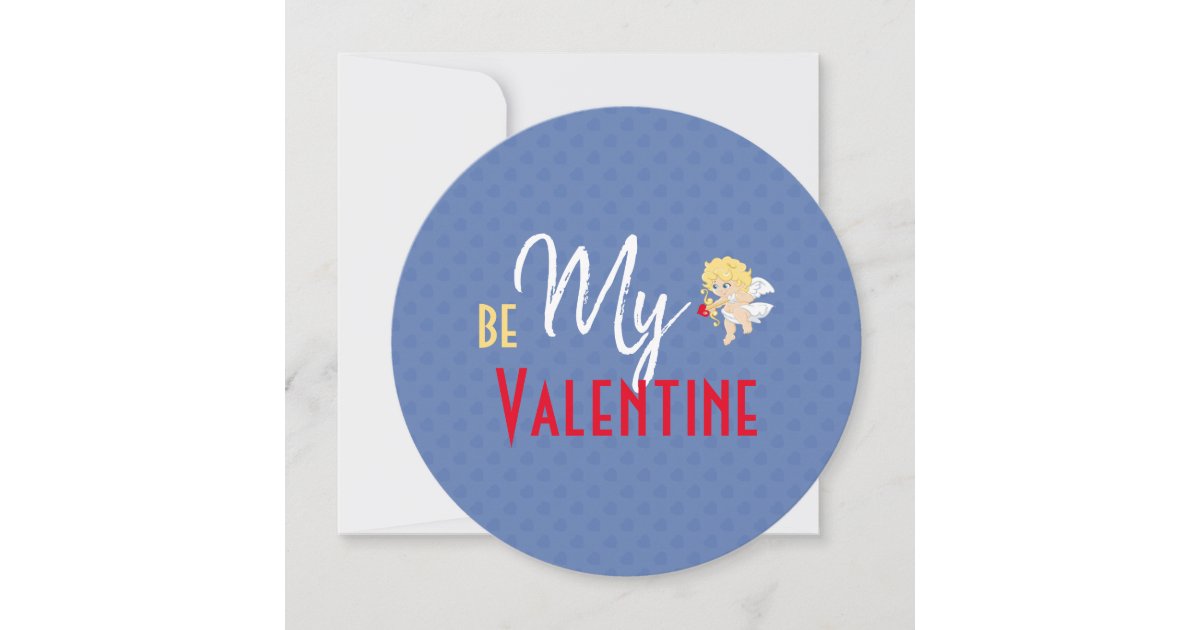 Be My Valentine Personalized Valentine's Day Card | Zazzle