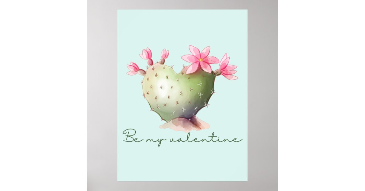 Be My Valentine Poster | Zazzle