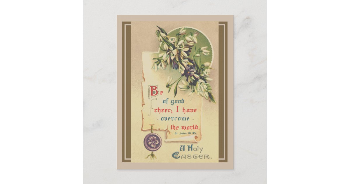Be Of Good Cheer Holiday Postcard | Zazzle