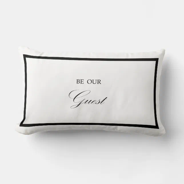 Be Our Guest Bedroom Throw Pillow | Zazzle