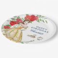 Be Our Guest Belle Birthday Paper Plates | Zazzle