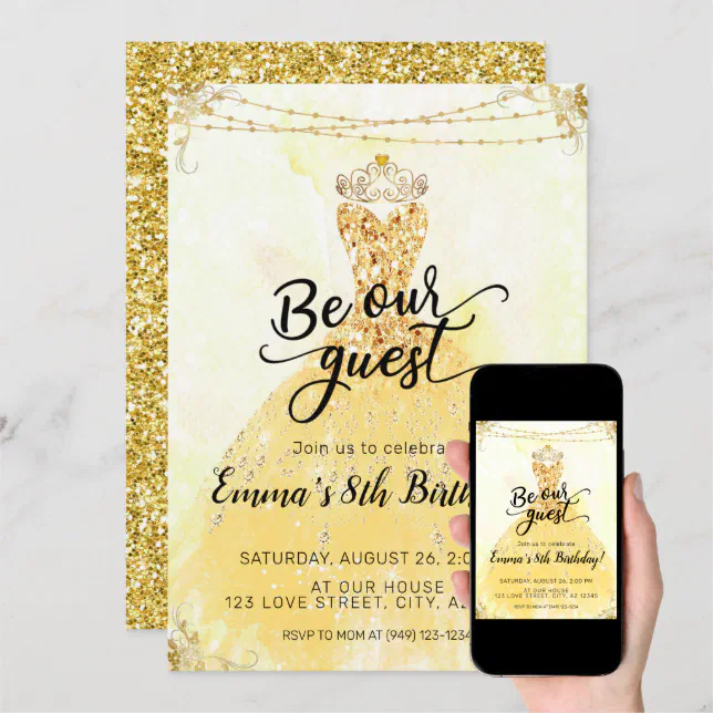 Be our Guest Birthday Invitation | Zazzle