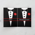 Be Our Principal Sponsor Card with Tux and Rose | Zazzle