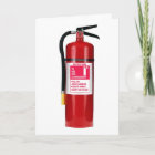 Screaming Fire Extinguisher Card | Zazzle.com