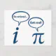 Be Rational Get Real Imaginary Math Pi Postcard | Zazzle