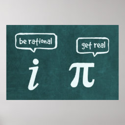 Be Rational! - Math Poster | Zazzle