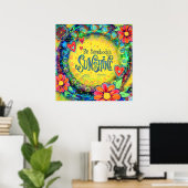 Be Somebody’s Sunshine Fun Inspirivity Poster | Zazzle