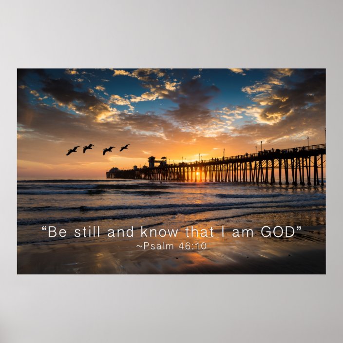 Be still and know that I am GOD Poster | Zazzle.com