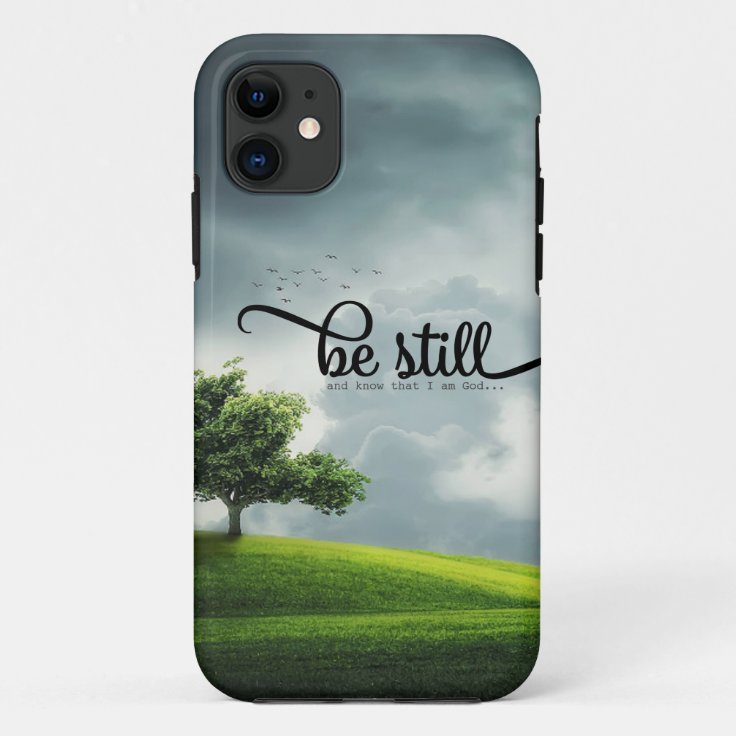 'Be Still' Bible Qoute Case-Mate iPhone Case | Zazzle